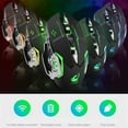 Rechargeable Wireless Silent LED Backlit Gaming Mouse USB Optical Mouse ...