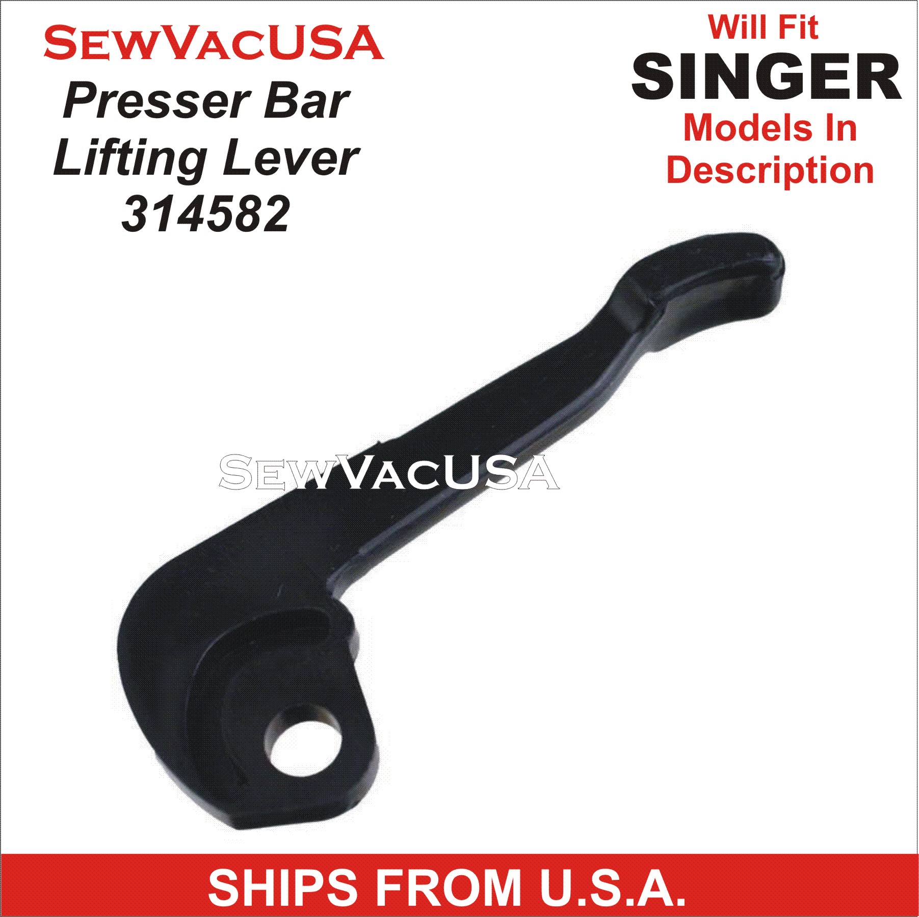 Singer Compatible Presser Bar Lifter 314582 Fits Models In Description ...