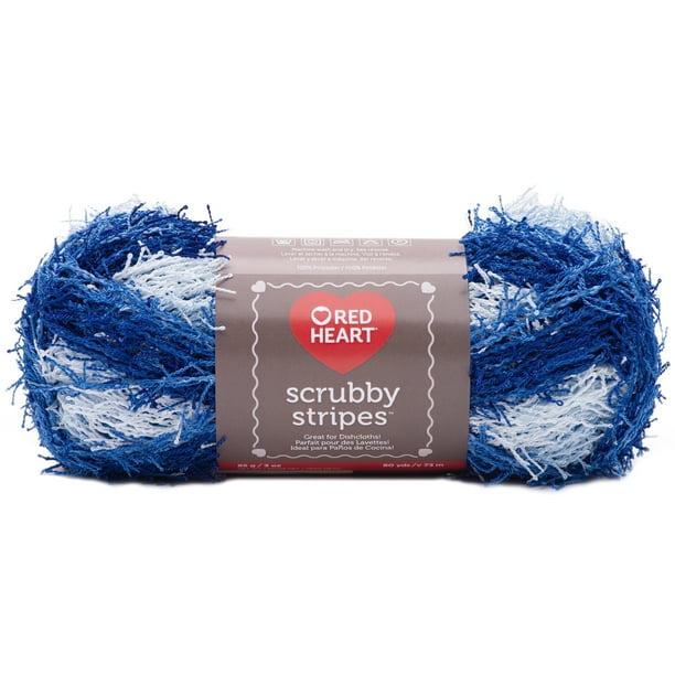 Red Heart Scrubby Stripes Yarn-Coastal - Walmart.ca