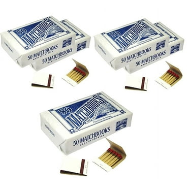 100 Plain White Matches 20 Strike Matchbooks Wedding, Birthday Etc ...