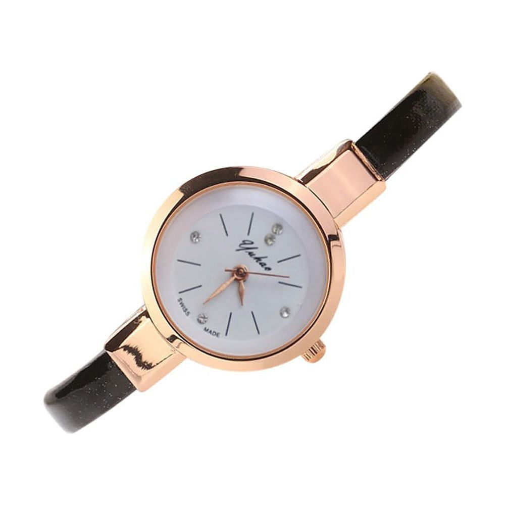 Click here for Yangzheee Lady Watch Fashion Round Black Analog Wo... prices