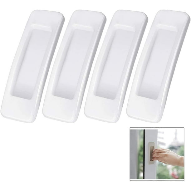 SHAR 4 Pieces Self Adhesive Instant Door Handle - Color, Self Adhesive ...