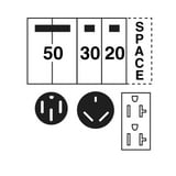 Midwest Electric U075CTL010 Unmetered Surface Power Outlet, 100A ...