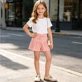 BTDECLAR Girls Cute Ruffle High Waisted Shorts 2026 Trendy Bow Tie ...