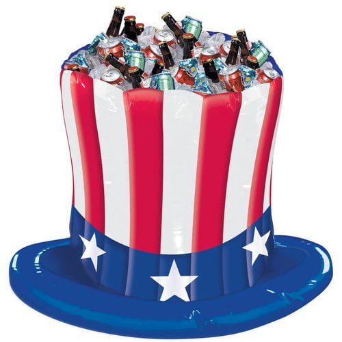 Patriotic Hat Inflatable Stand Up Cooler - Walmart.com
