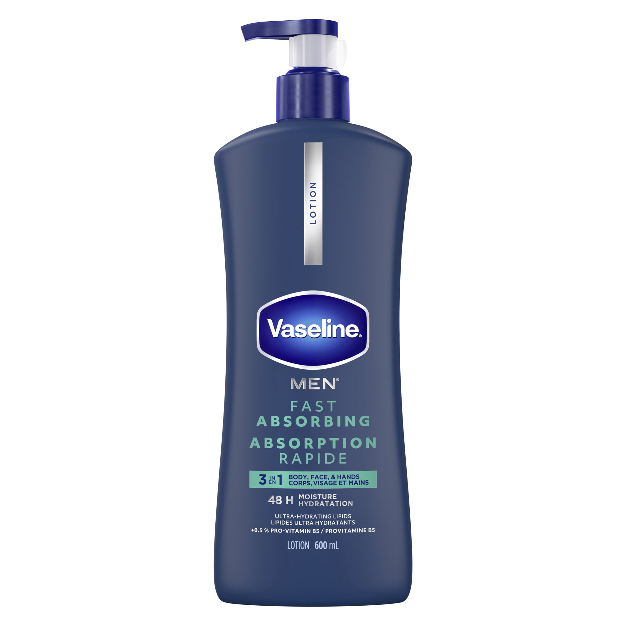 Vaseline Men Fast Absorbing 3 in 1 Body, Face & Hands Lotion - Walmart.ca
