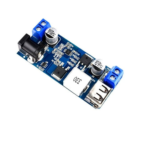 DC-DC 24V/12V to 5V 5A Step Down Power Supply Buck Converter Replace LM2596S Adjustable USB Step ...