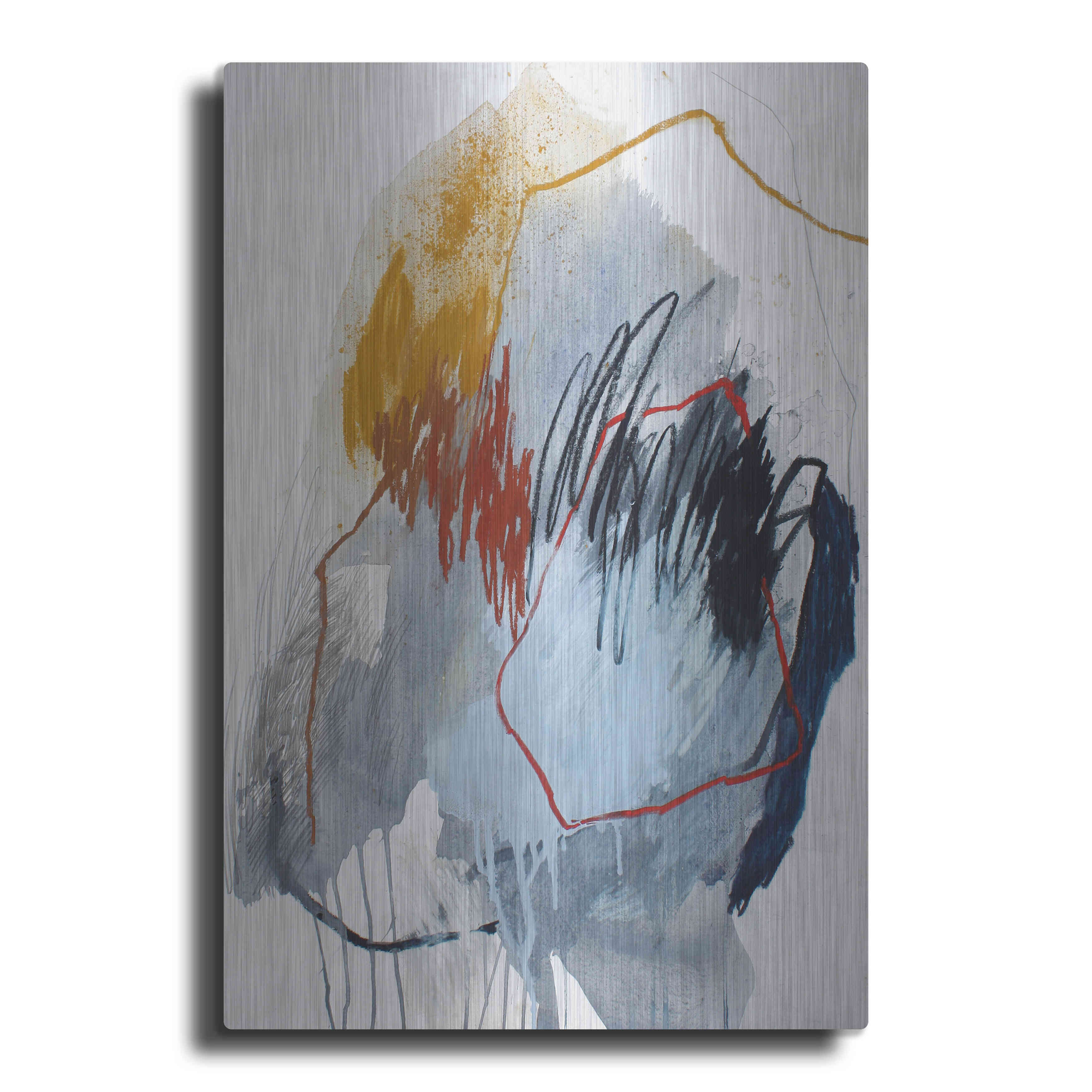 Luxe Metal Art 'Fall of 2016 No. 5' by Ying Guo, 12"x16" - Walmart.com