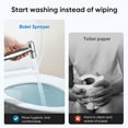Chrome Handheld Bidet Sprayer for Toilet - Stainless Steel Cloth Diaper ...