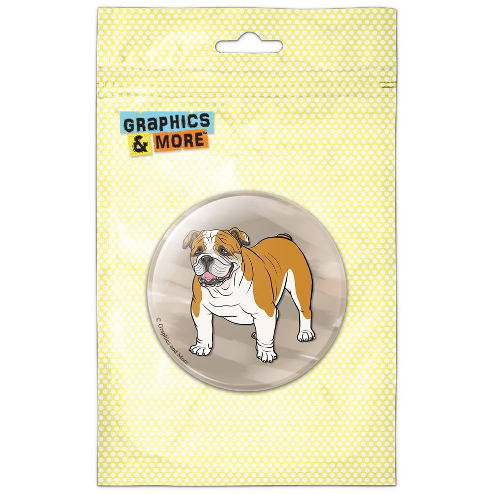 English Bulldog Pet Dog Pinback Button Pin Badge - Walmart.com