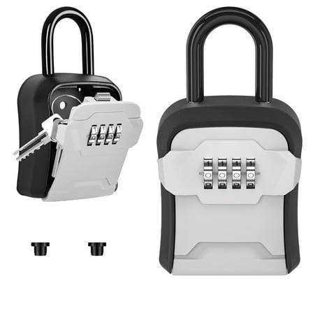Black Horse Center Console Safe Security Lock Box, Black Gun Box ...