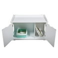 Pefilos 37" Enclosed Litter Box Enclosure Hidden Cat Washroom Bench,Cat ...