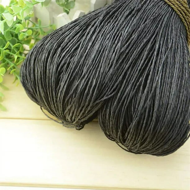600 Meter 500g Summer Raffia Yarn Crochet Natural Straw Threads ...