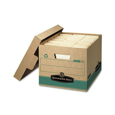 Bankers Box Systematic Letter/Legal Storage Boxes, Heavy-Duty, Business ...