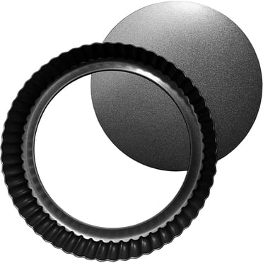 10 Inch Tart Pan with Removable Bottom - Non-Stick Pie Pans for ...
