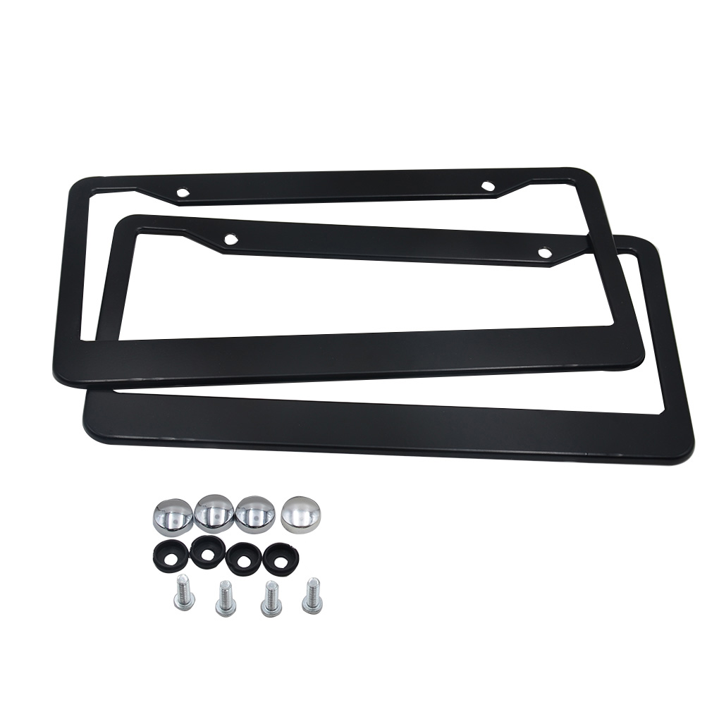 Stainless Steel License Plate Frame Universal Vehicle License Plate ...