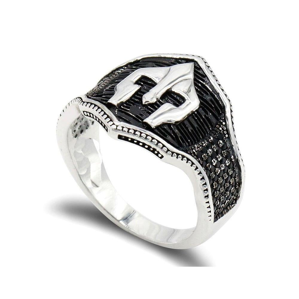 Roman Silver Men Ring,Gladiator Ring Silver,Handcrafted Gladiator Men ...