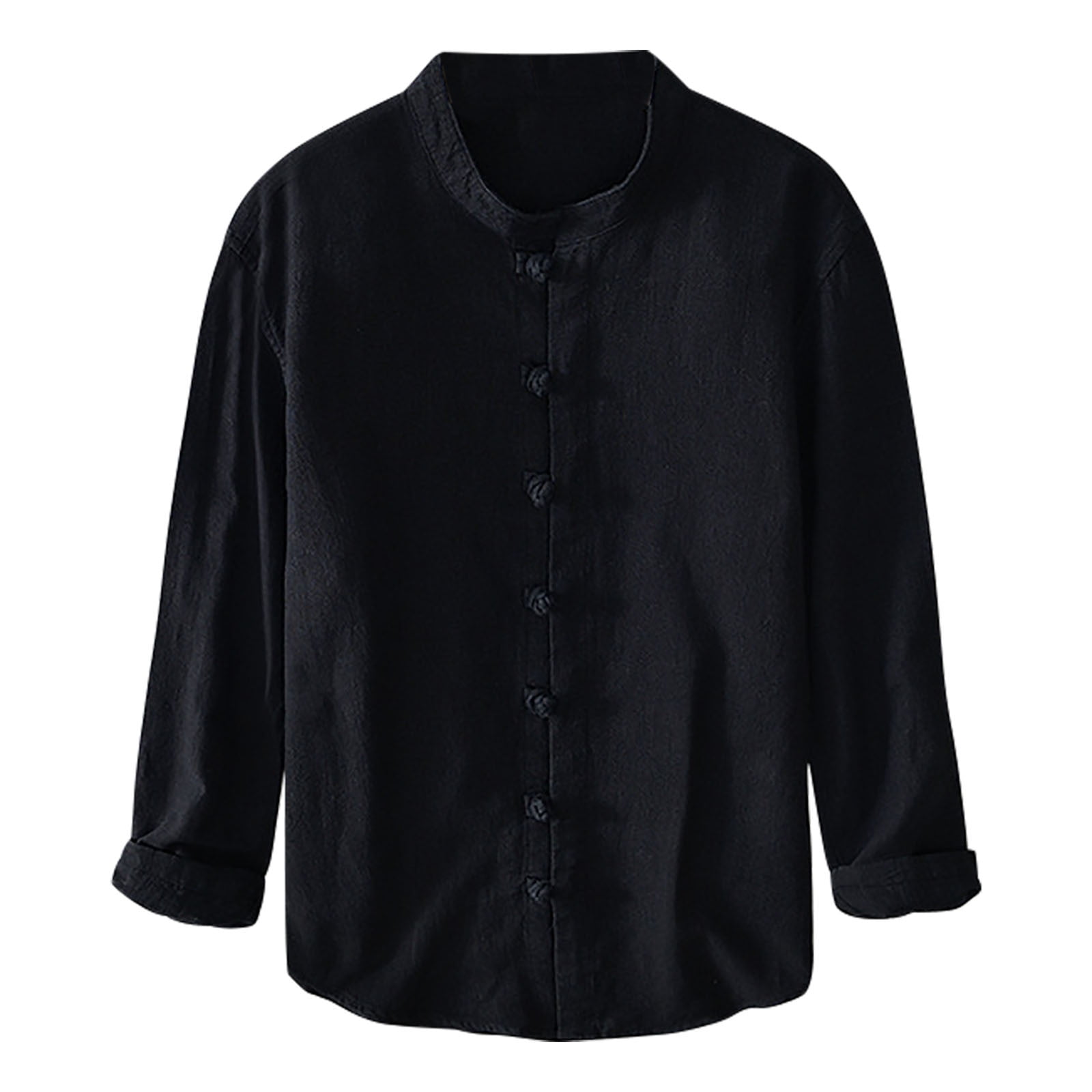 Click here for Aherbiu Men Cotton Linen Shirts Long Sleeve Button... prices