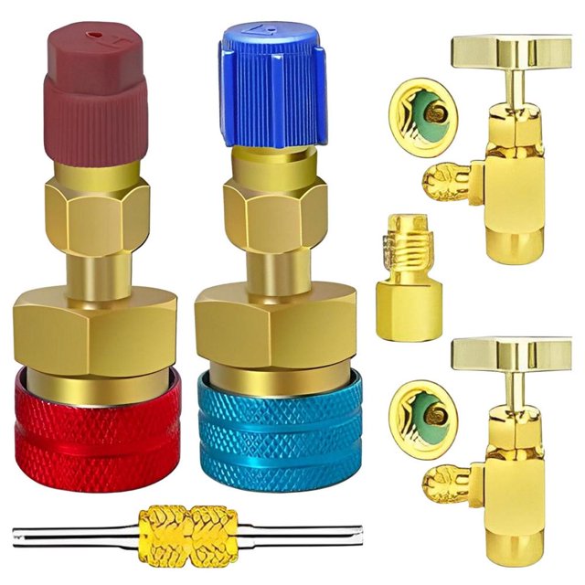 Adapter For a/c Refrigerant|r1234yf To r134a Quick Couplers|Brass ...