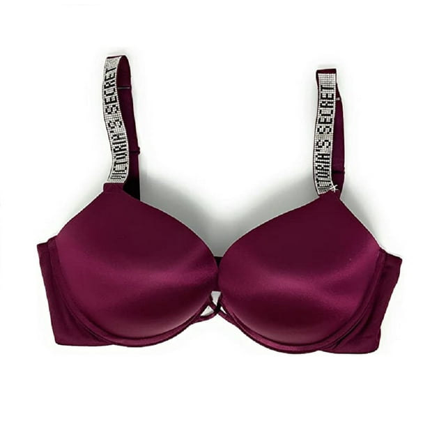 Victoria's Secret Bombshell Add-2-Cups Push-up Bra Rhinestone Strap ...