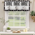 2 Pack No Need To Knock Valance for Window Cute Dog Cat Paw Print Wood ...