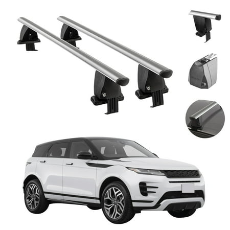 Smooth Top Roof Rack Cargo Carrier Cross Bar For LR Range Rover Evoque ...