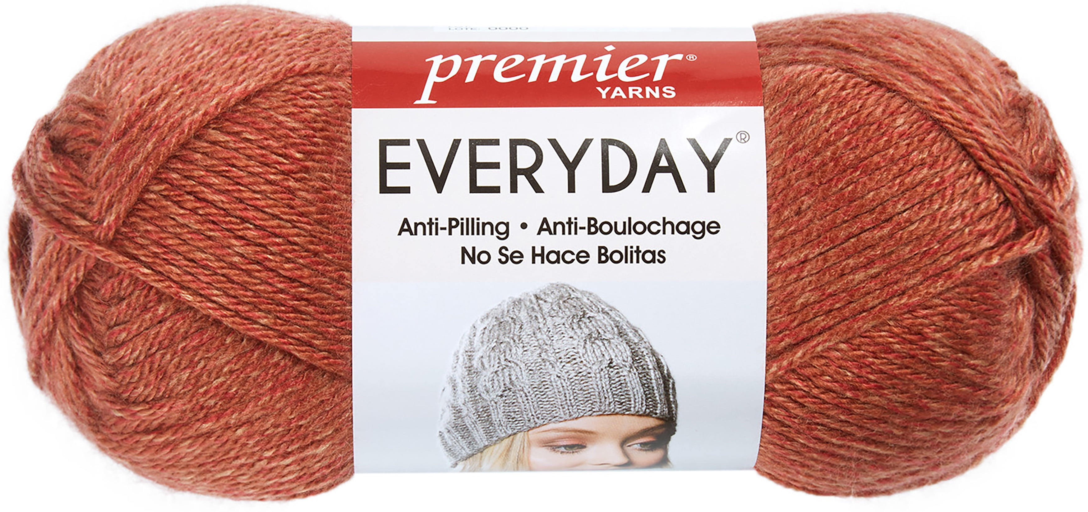 Deborah Norville Everyday Soft Worsted Heather Yarn, Terracotta ...