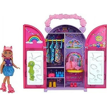 Barbie Club Chelsea Bedtime Doll with Bedroom Furniture Playset ...