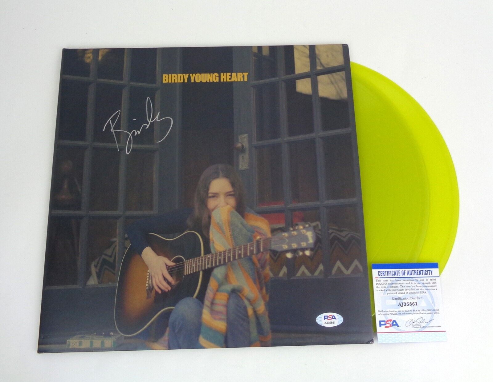 Birdy Signed Autograph Young Heart Vinyl Record Album Yellow PSA/DNA ...