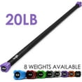 Yes4All 20lbs Weighted Workout Bar for Gym, Lifting, Squat, Arm ...