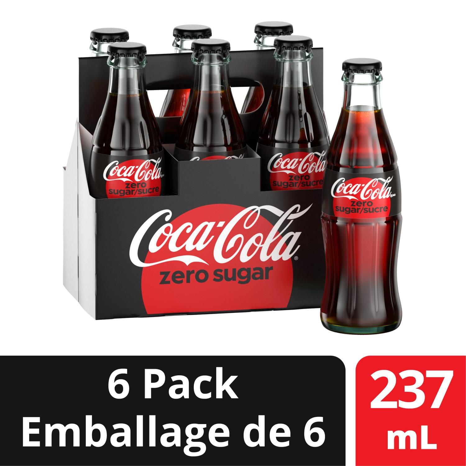 Click here for Coca-Cola Zero Sugar 237ml Glass Bottles  6 Pack 2... prices