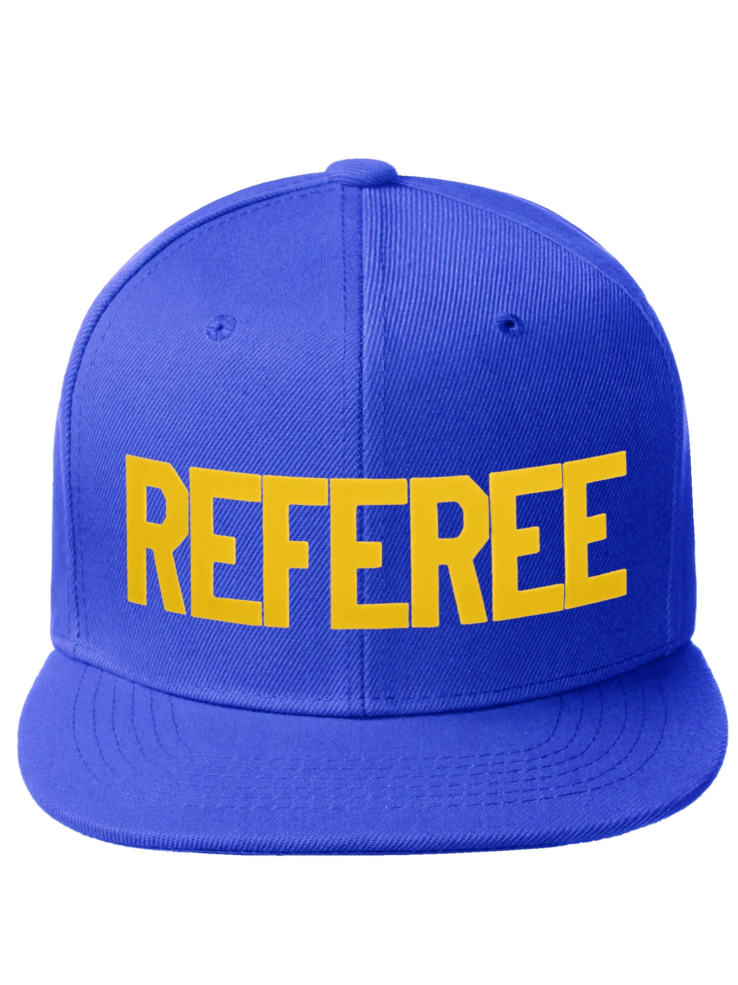 Classic Snapback Referee Hat High Profile Flat Bill Visor Adjustable ...