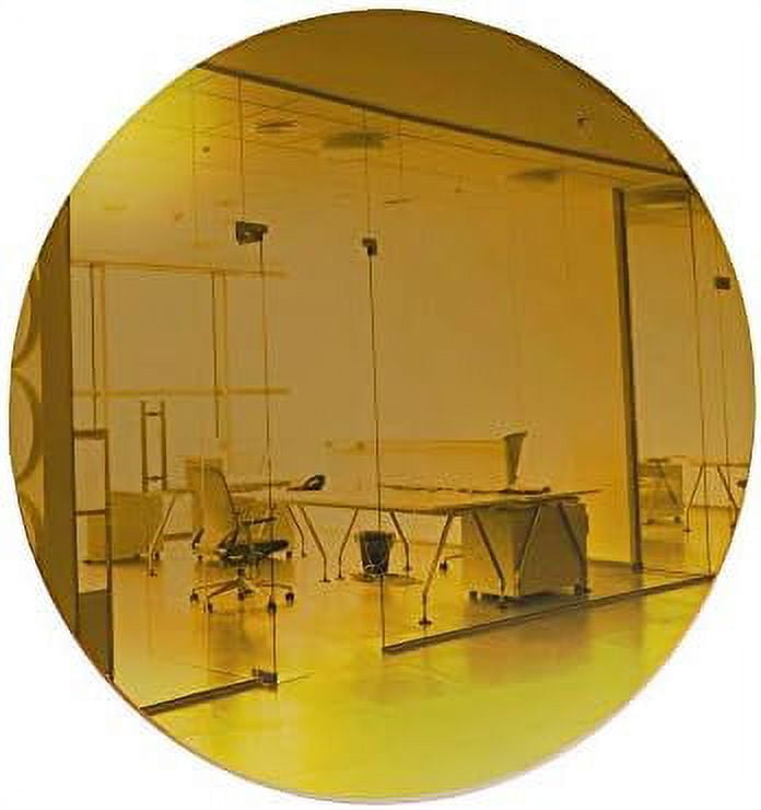 8” Yellow Round Blank Mirror Discs Smooth Edge DIY Plexiglass Tiles ...