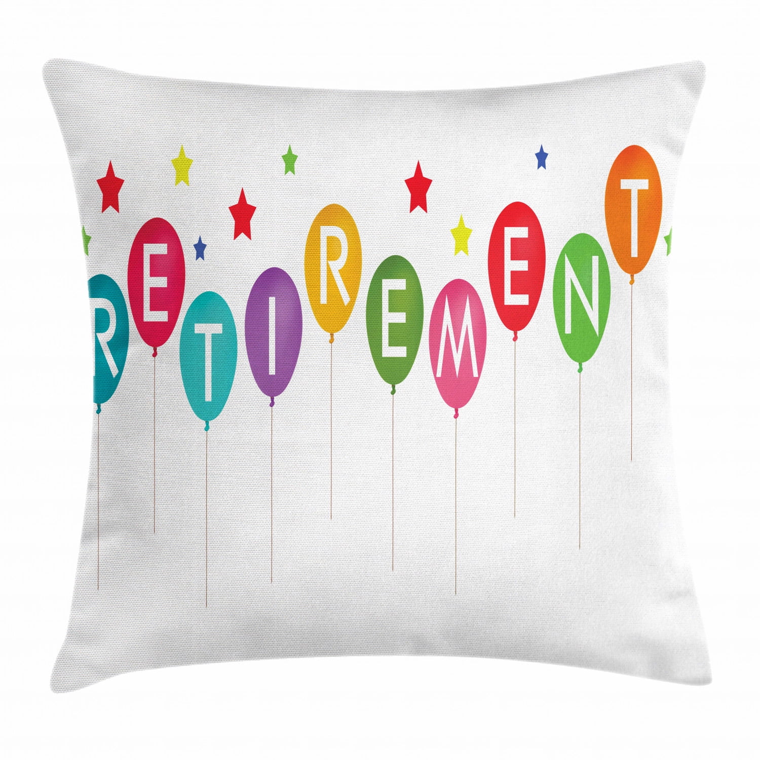 Retirement Party Throw Pillow Cushion Cover, Graphic Design Retirement ...