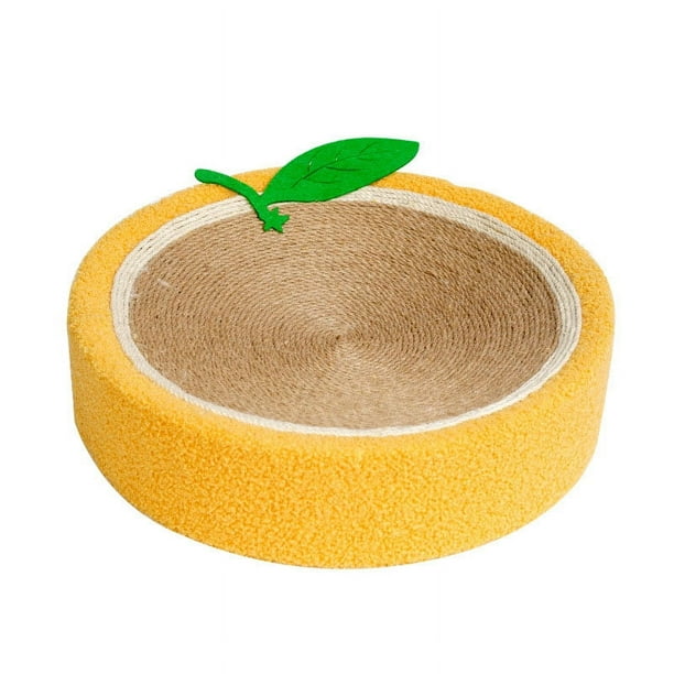 Cat Scratching Bed, Cat Scratch Bowl Precise Arrangement Orange Curved ...