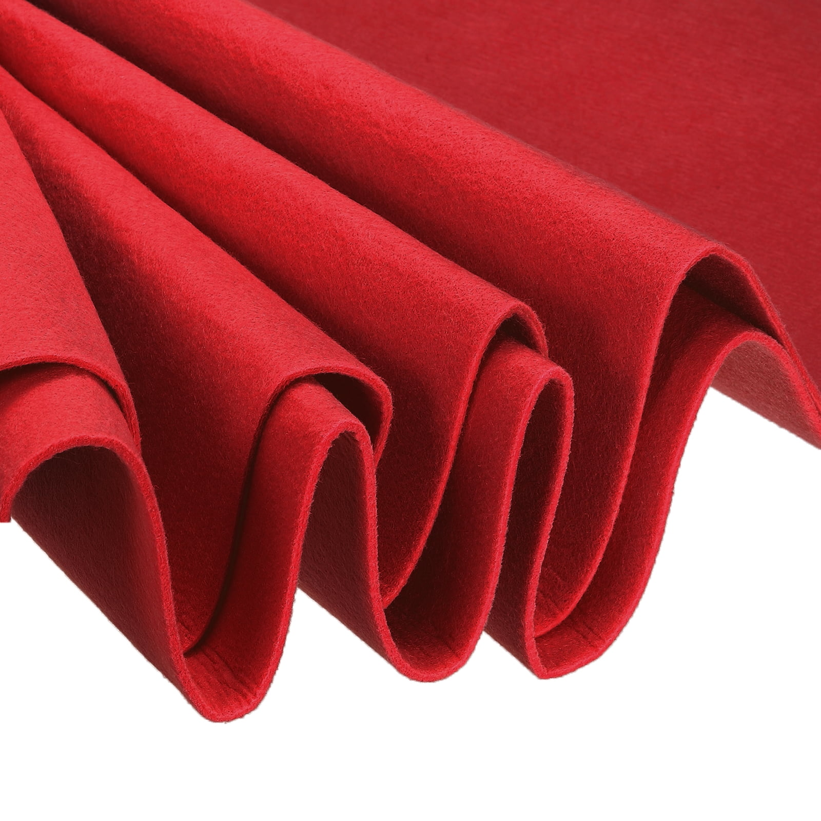 Acrylic Soft Felt Fabric Sheets Fiber Sheets Red 39x39 Inch 3mm Thick ...