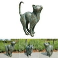 Standing Cat Statue Decorative Figurine Indoor Outdoor Home Decor ...