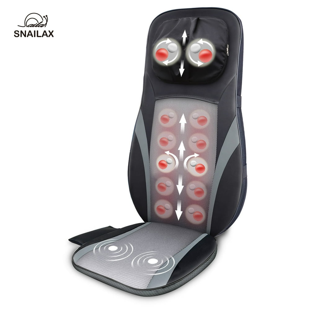 Snailax Shiatsu Back Massager With Heat Deep Kneading Back Massage