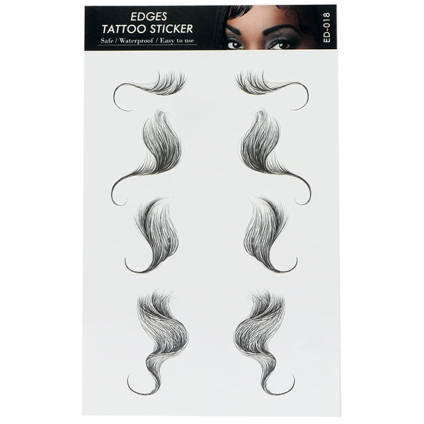 Waterproof Fake Hairline Sticker Women Natural Edge Hair Tattoo Hair ...