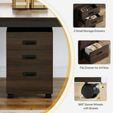 Tribesigns 2 Person Desk with File Cabinet, 78.7-Inch Extra Long ...
