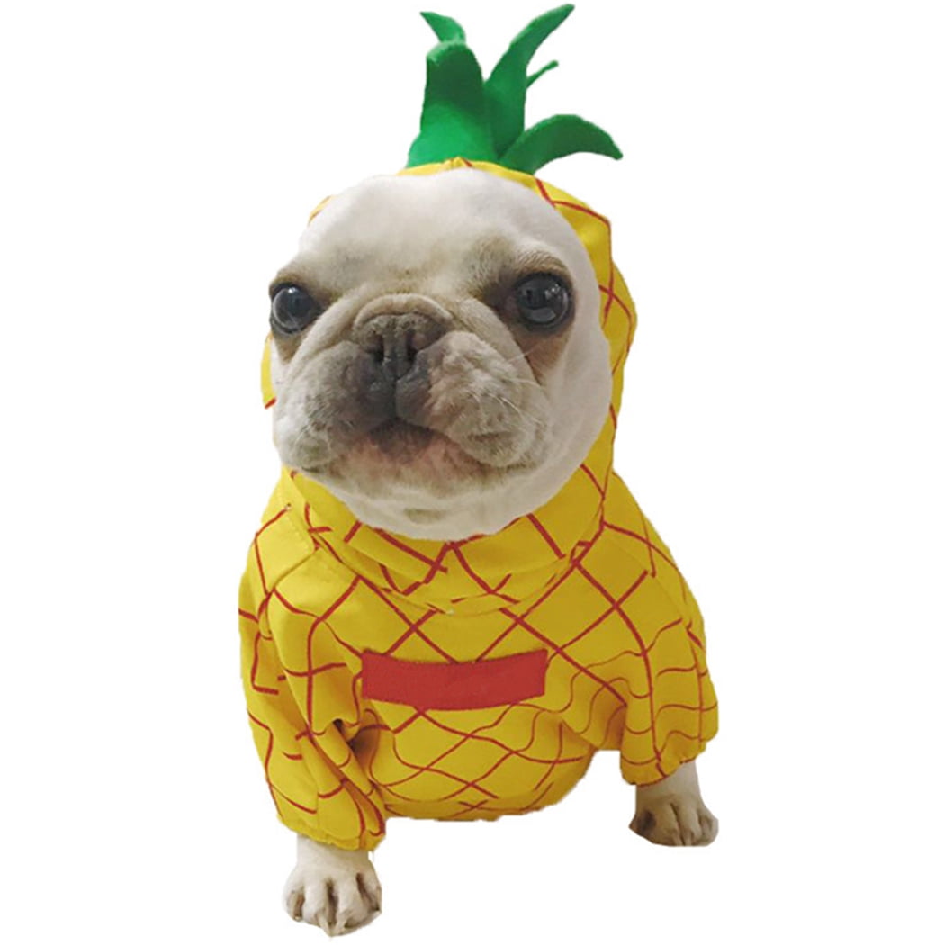 Christmas Dog Hoodie Pineapple Fashion Cute Dog Clothes Dog Costume Pet ...