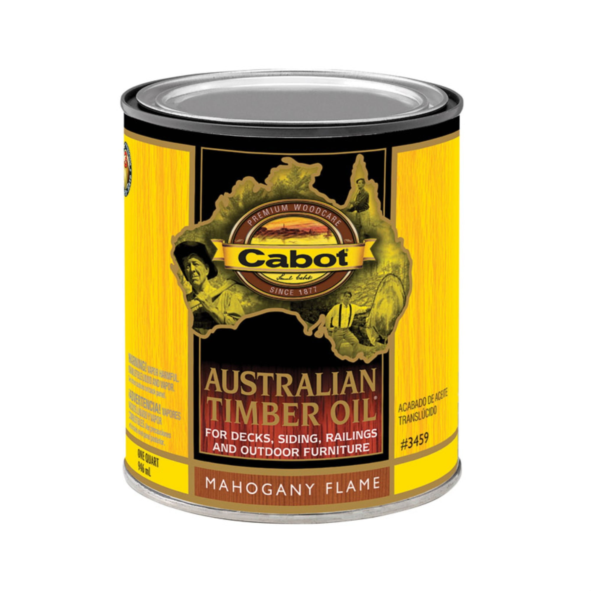 Cabot Australian Timber Oil Translucent Exterior Oil Finish, Mahogany ...