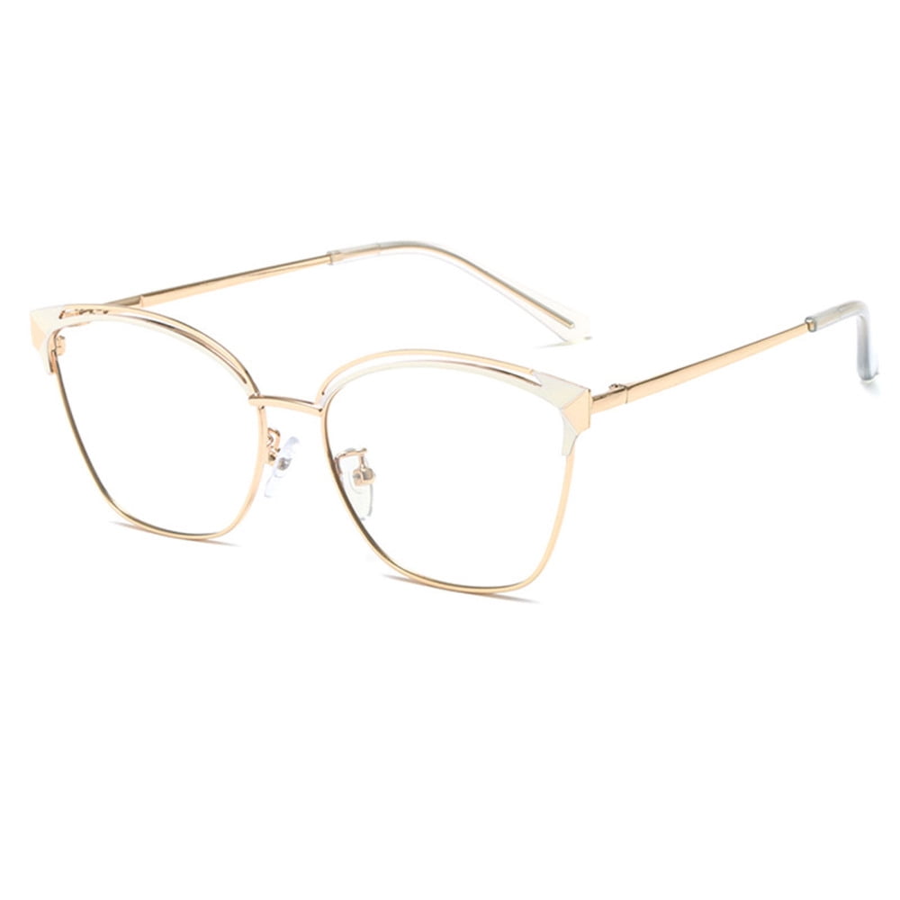 Retro Square Anti-Blue Light Glasses Ultra Light Non-Prescription Lens ...