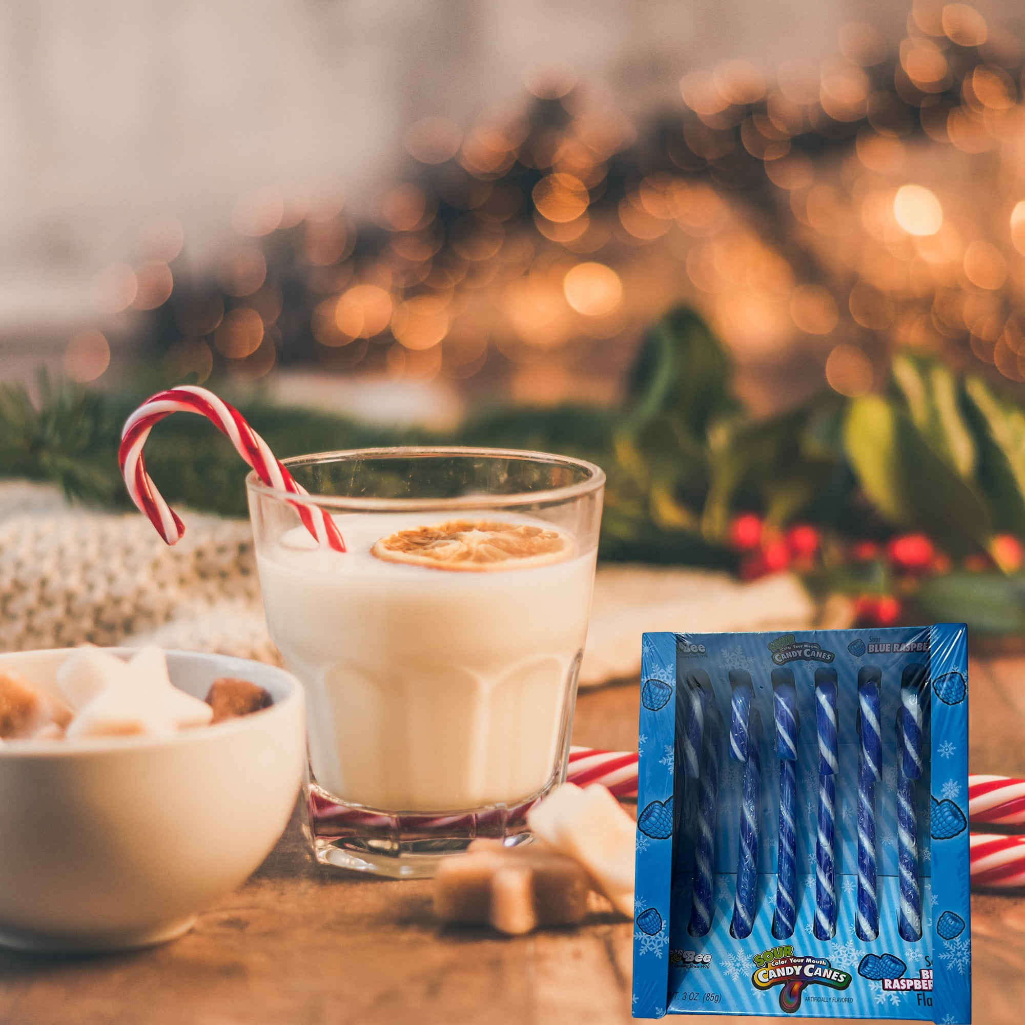 Blue Raspberry Candy Canes