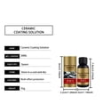 3-in-1 Ceramic Coating Solution For Cars High Gloss Hydrophobic Paint ...