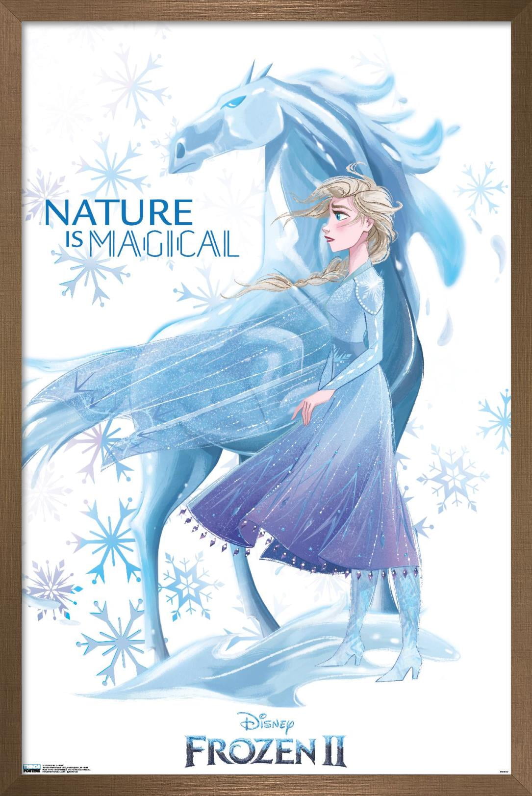 Disney Frozen 2 - Nokk Wall Poster, 14.725" x 22.375", Framed - Walmart.com