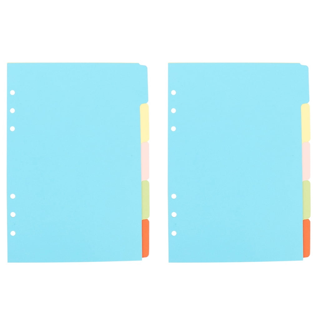 10pcs Binder Dividers with 5 Tabs Binder Index Page Divider Binder ...