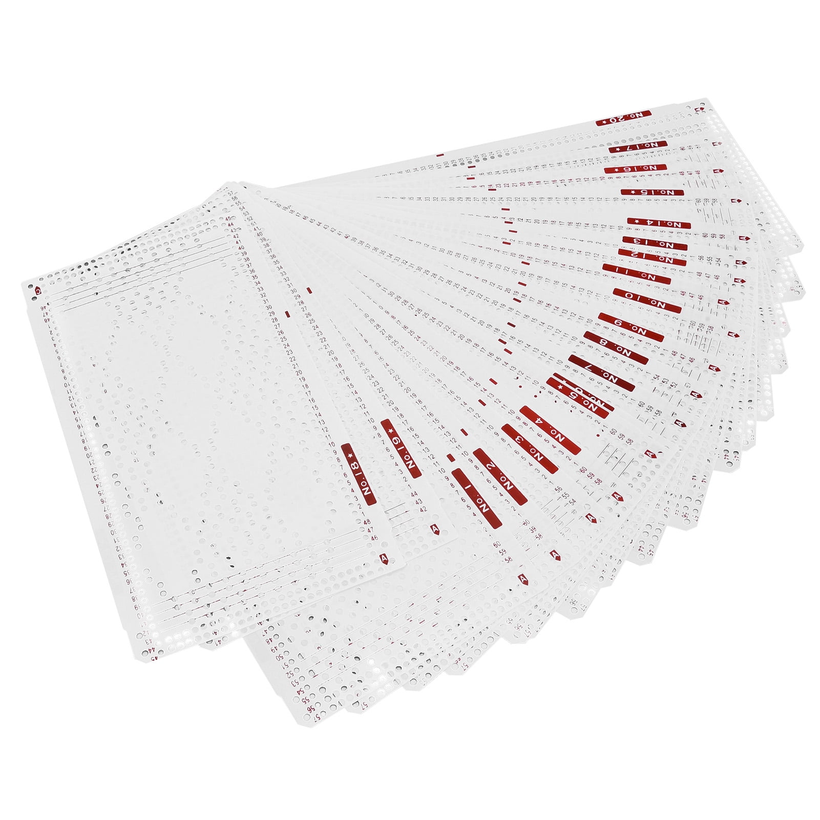 Tarjetas Perforadas, Tarjeta De Patrón De Máquina De Tejer Con ...