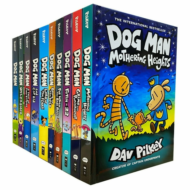 Dog Man Series 10 Books Collection Set by Dav Pilkey Mothering Heights ...