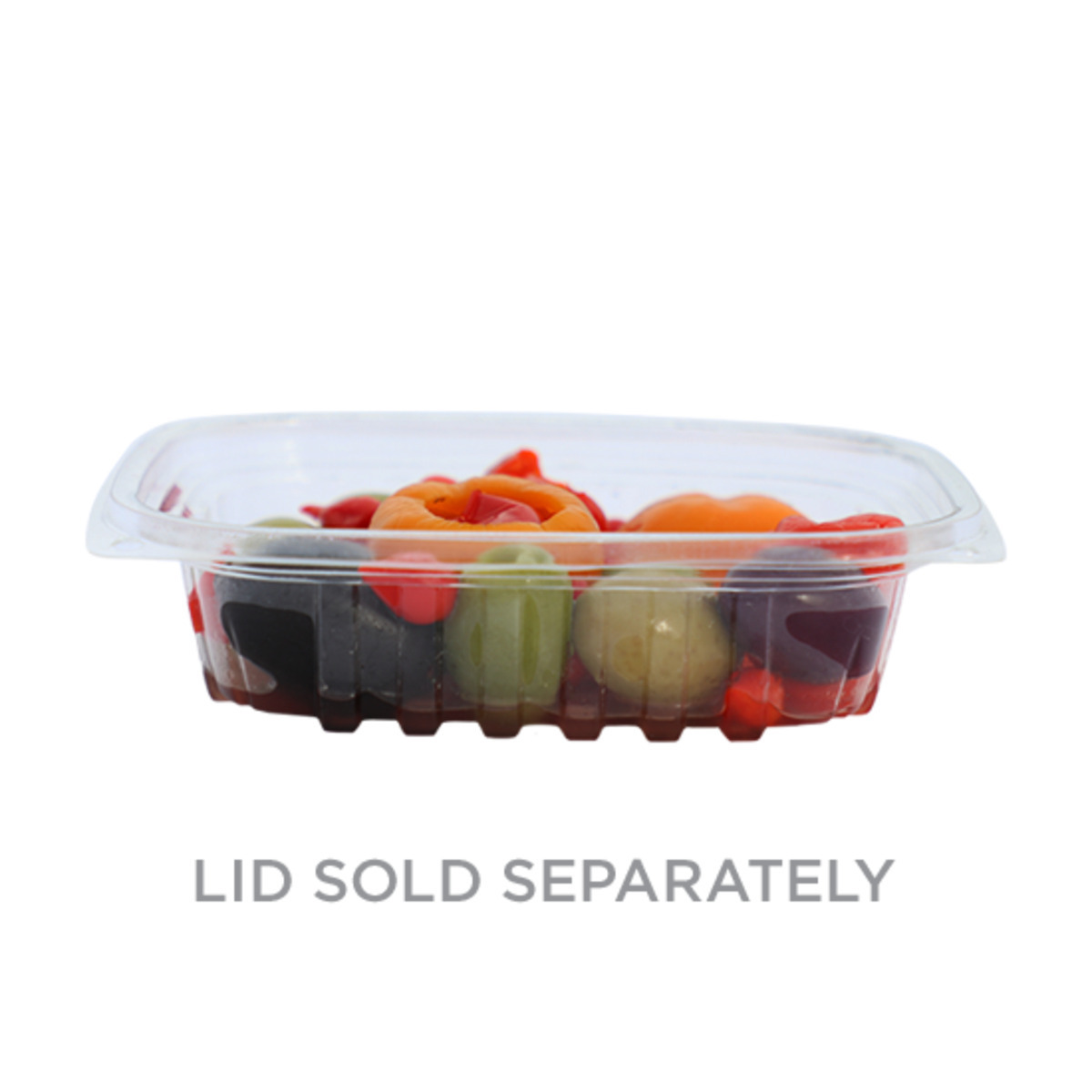 World Centric's 8 oz Rectangle Containers- PLA - Compostable - Case of ...
